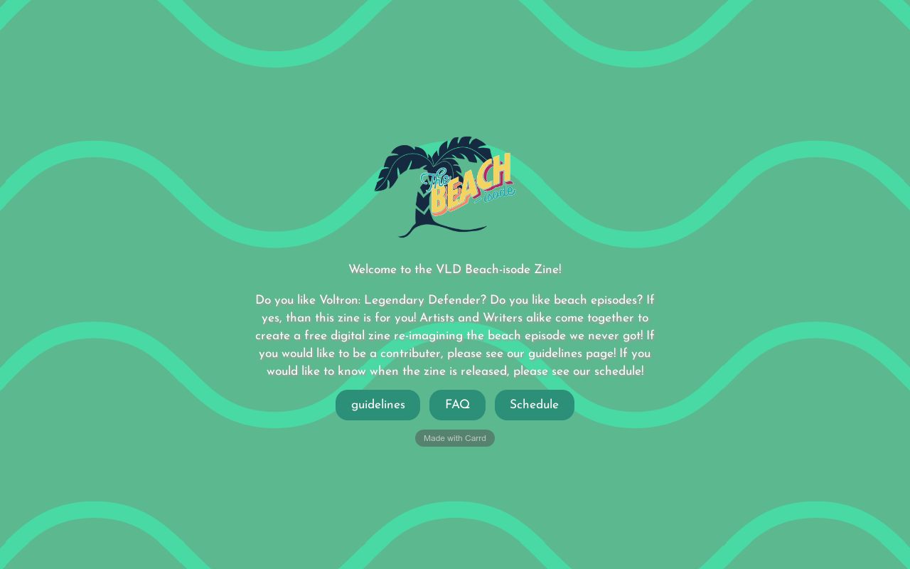 Beach Day Zine Info